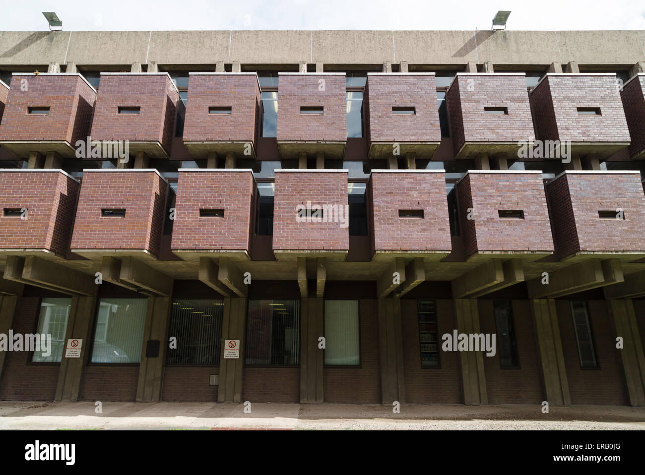 Cube shapes at the Sydney Jones Library at the University of Liverpool ...