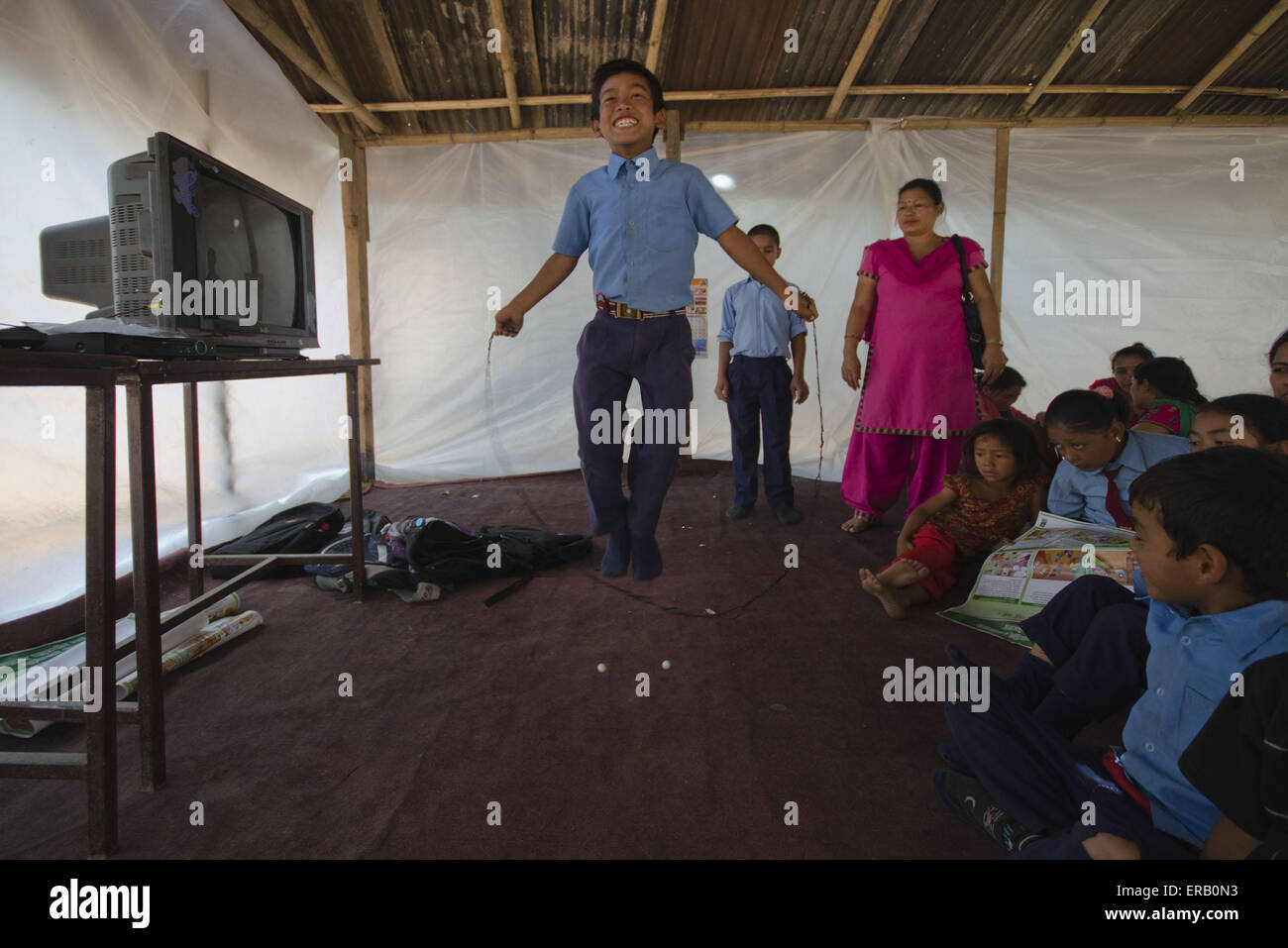 Earthquake affected school classroom hi-res stock photography and ...