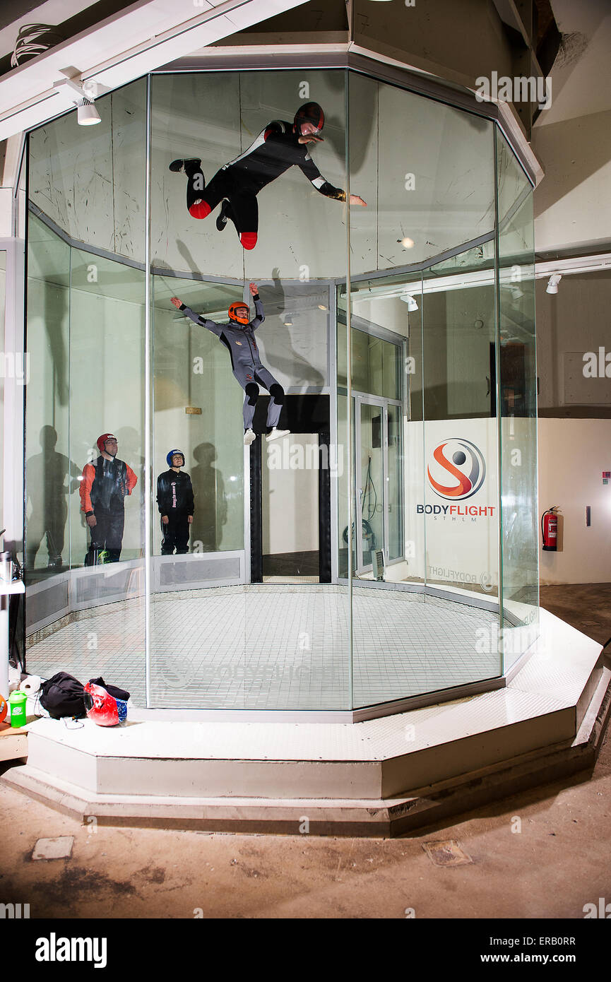 Bodyflight in Stockholm Stock Photo - Alamy