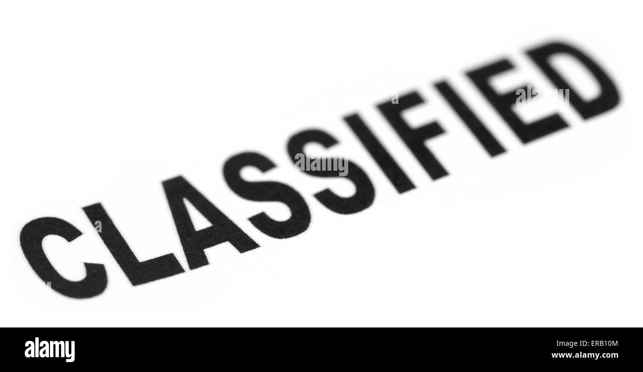 Black Classified Stamp