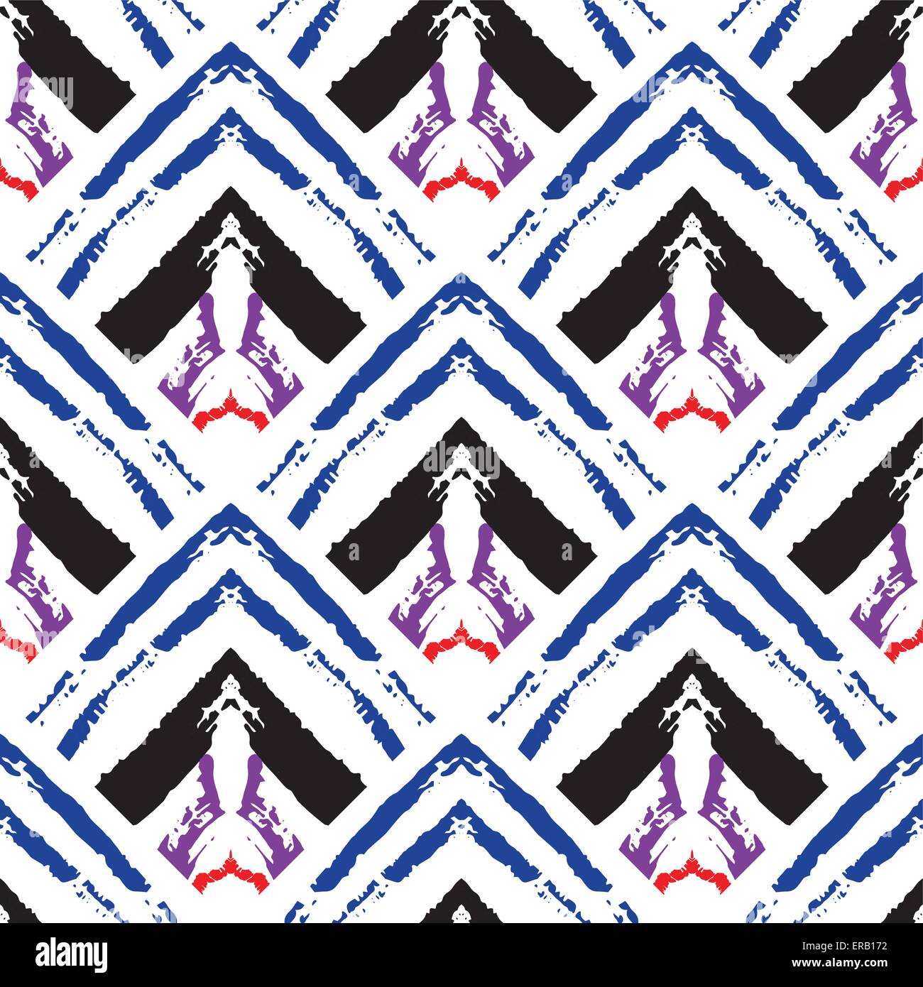 Hand drawn painted seamless pattern Stock Vector Image & Art - Alamy