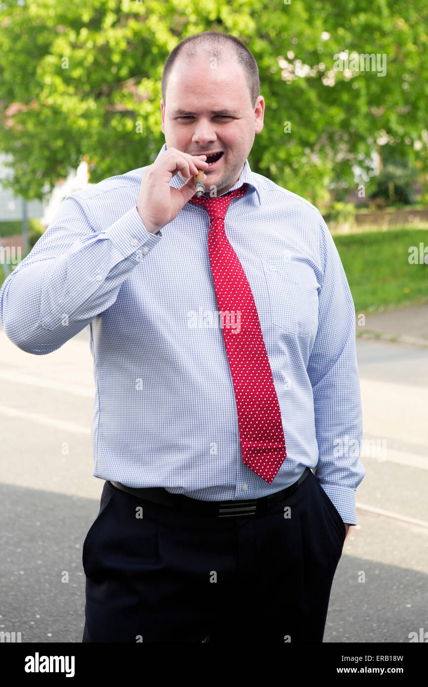 Overweight smoking hi-res stock photography and images - Alamy