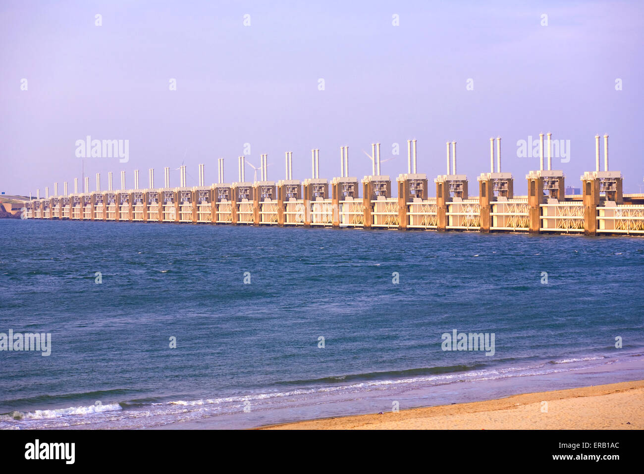 Europe, Netherlands, Zeeland, Deltaproject, the Oosterschelde dam ...