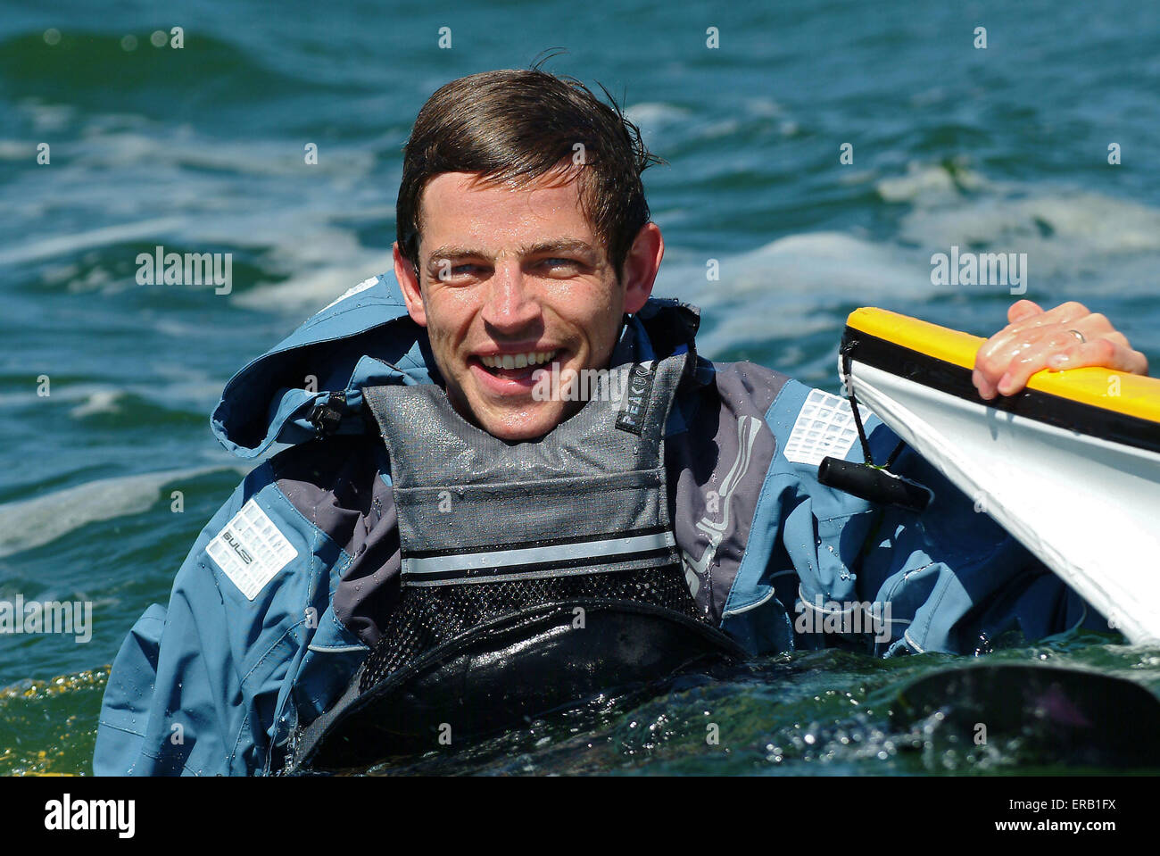 Sea kayaking off the coast of Anglesey, Wales, UK Stock Photo - Alamy