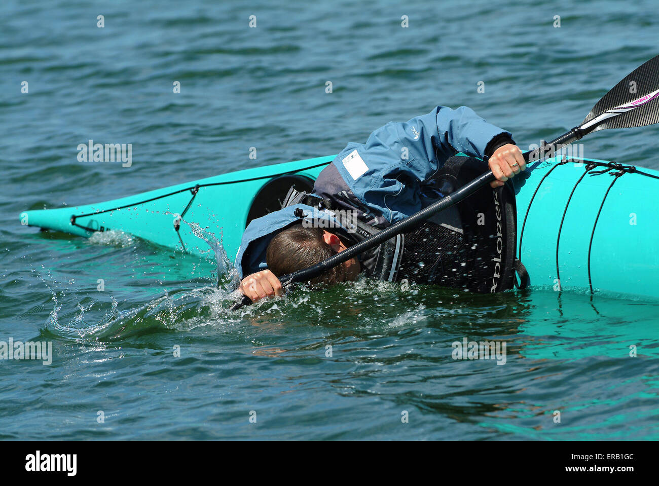 Sea kayaking off the coast of Anglesey, Wales, UK Stock Photo - Alamy