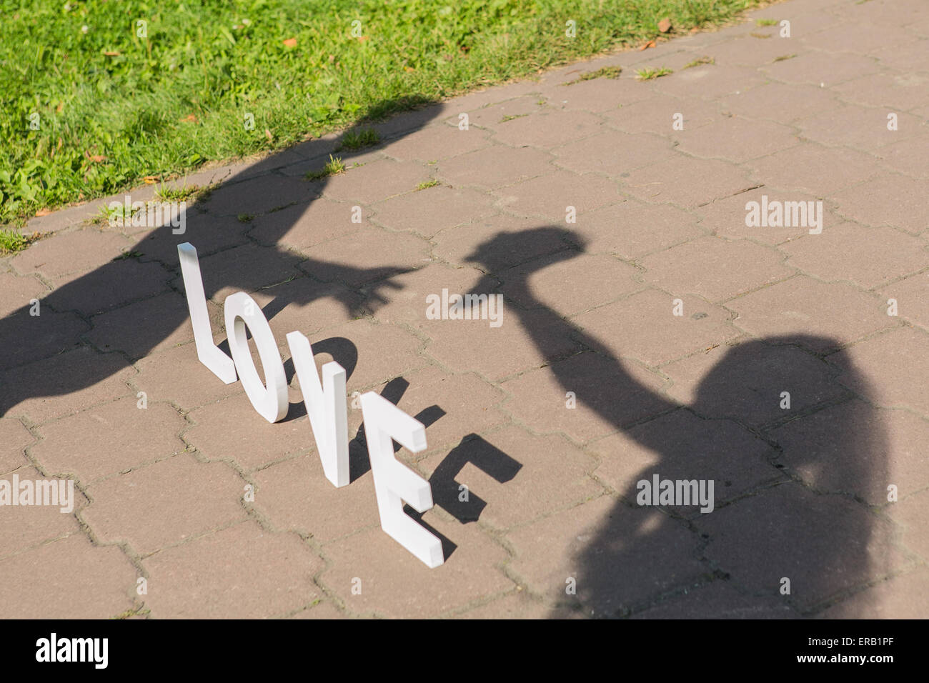 Shadows of love couple Stock Photo - Alamy