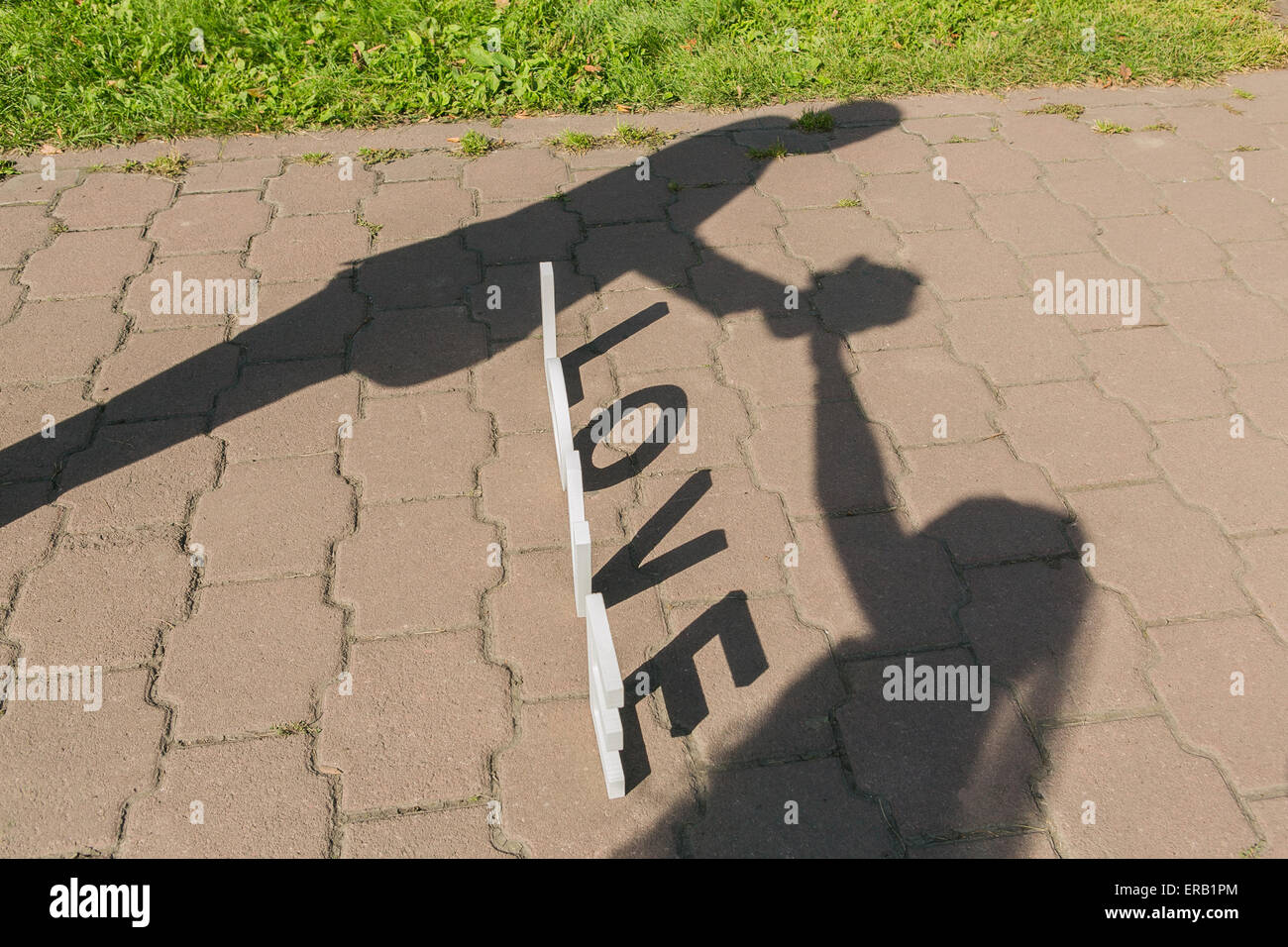 Shadows of love couple Stock Photo - Alamy