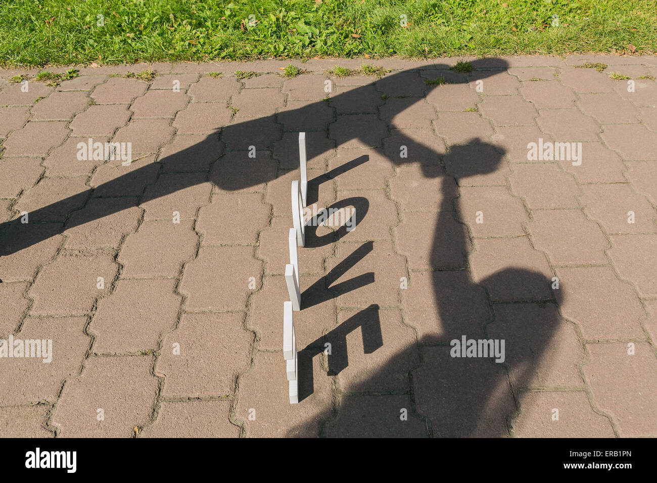 Shadows of love couple Stock Photo - Alamy