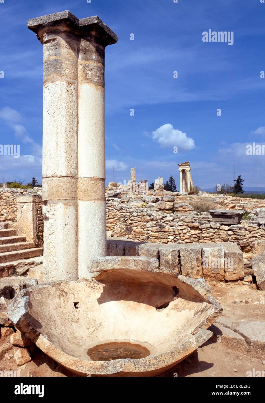 Roman Temple of Apollo ruins, Kourion, Cyprus Stock Photo - Alamy
