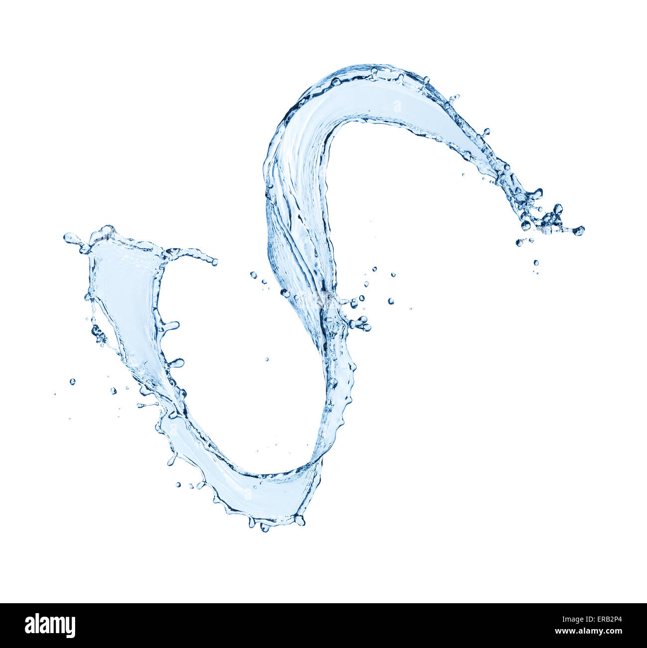 Abstract shape of water splash isolated on white background Stock Photo ...