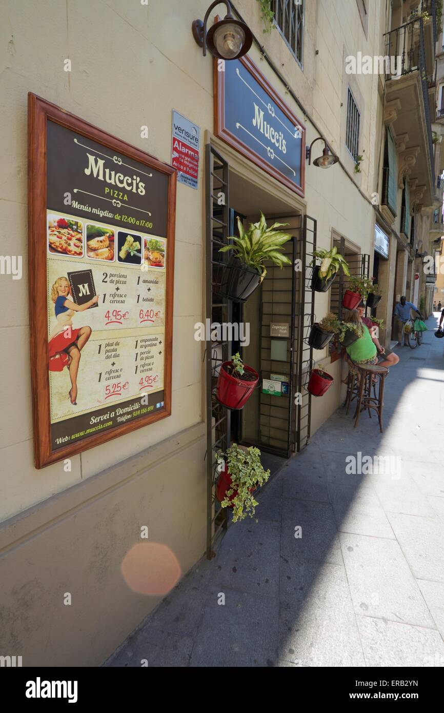 Barcelona menu hi-res stock photography and images - Alamy