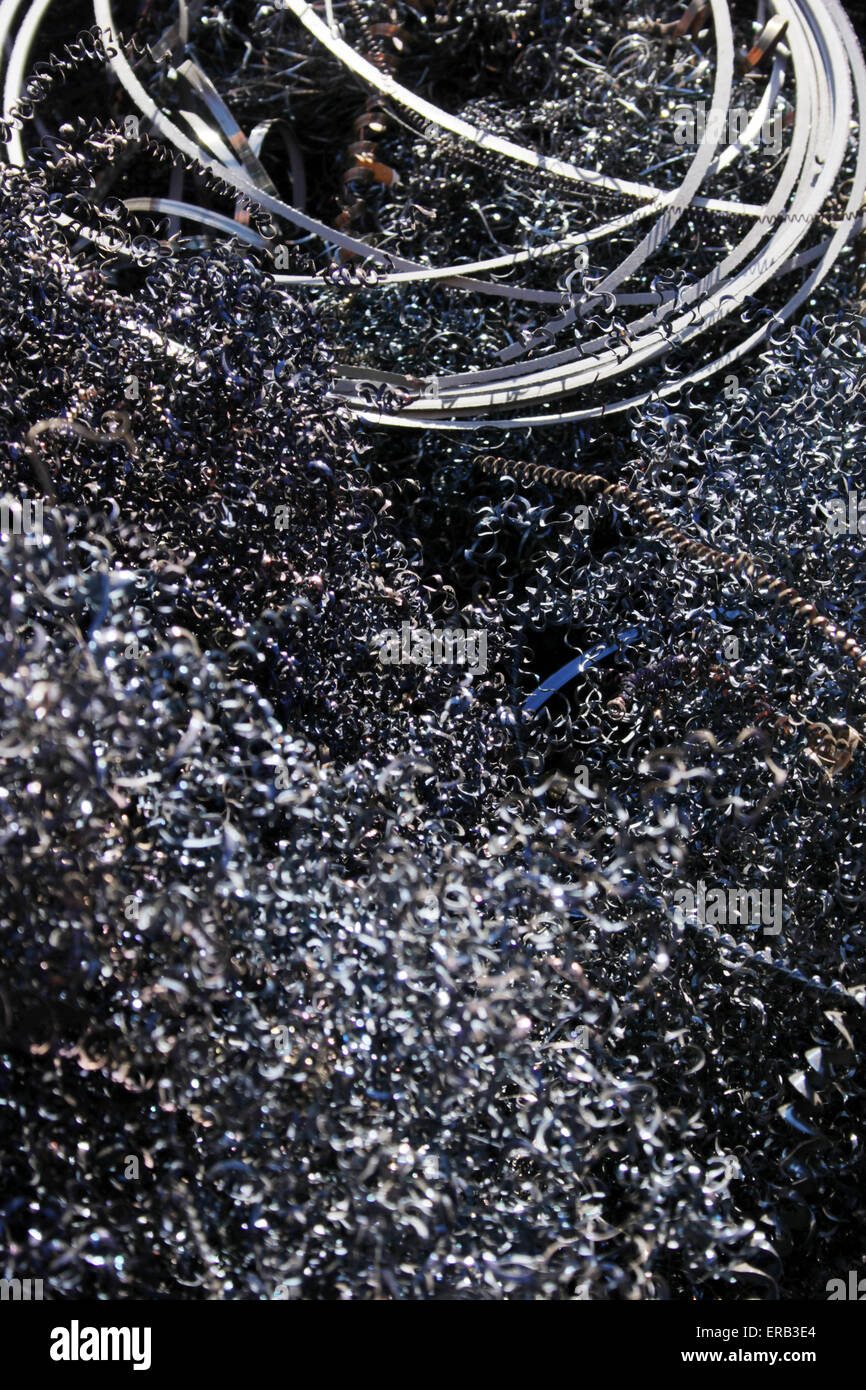 Silver swarf hi-res stock photography and images - Alamy