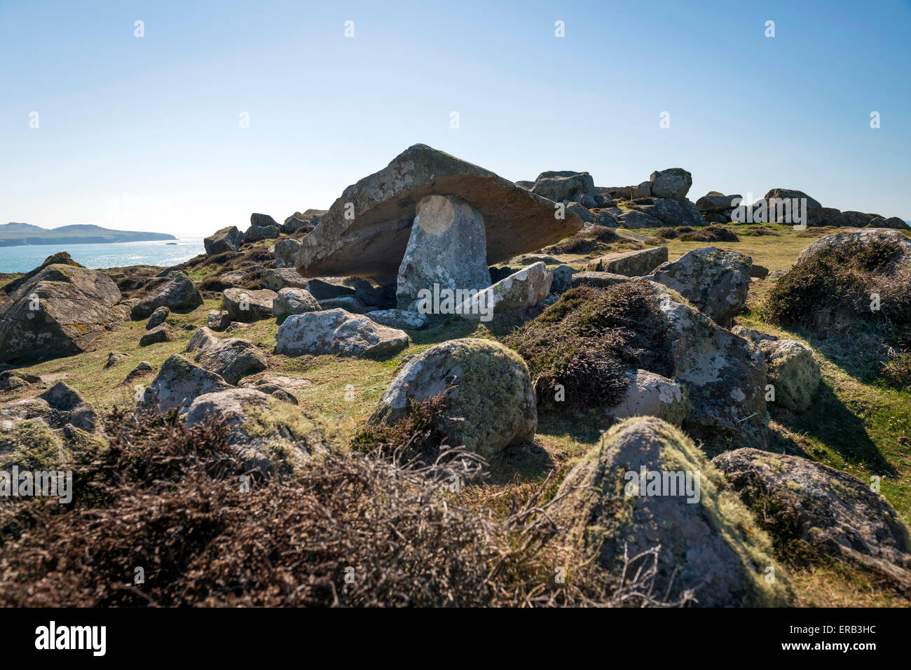 Coetan Arthur Neolithic Burial Chamber (Cromlech) near St. David's Head ...