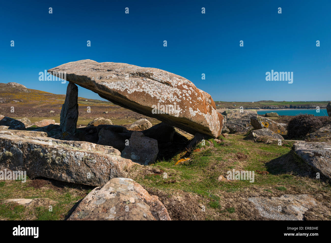 Coetan Arthur Neolithic Burial Chamber (Cromlech) near St. David's Head ...