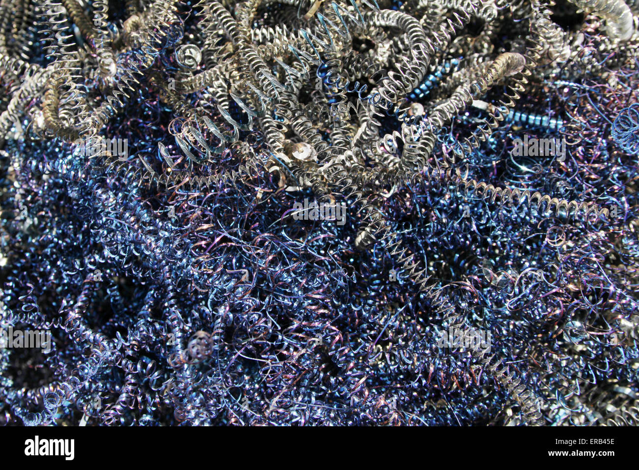 Silver swarf hi-res stock photography and images - Alamy