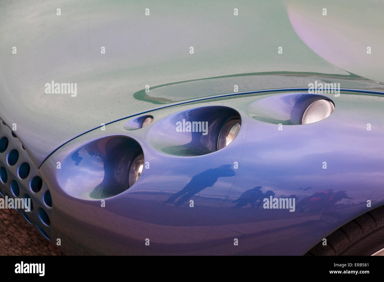 TVR Tuscan sports car lights detail Stock Photo - Alamy
