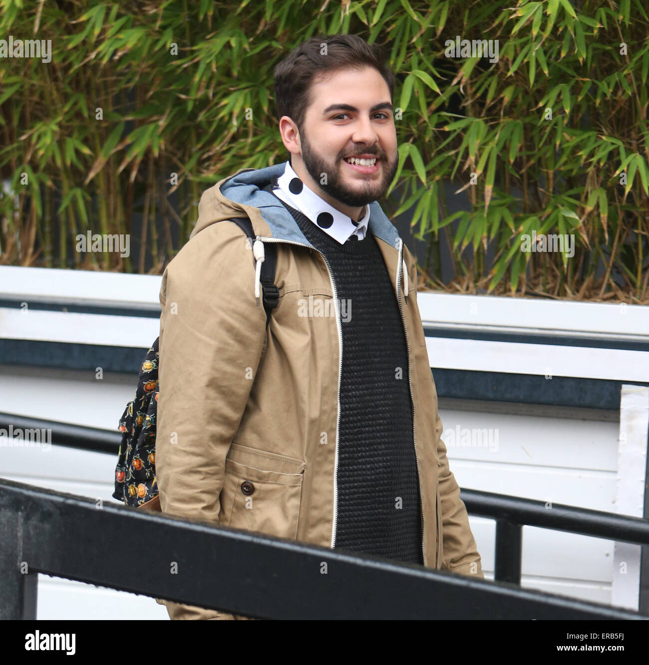 X Factor contestant Andrea Faustini outside the ITV Studios Featuring ...