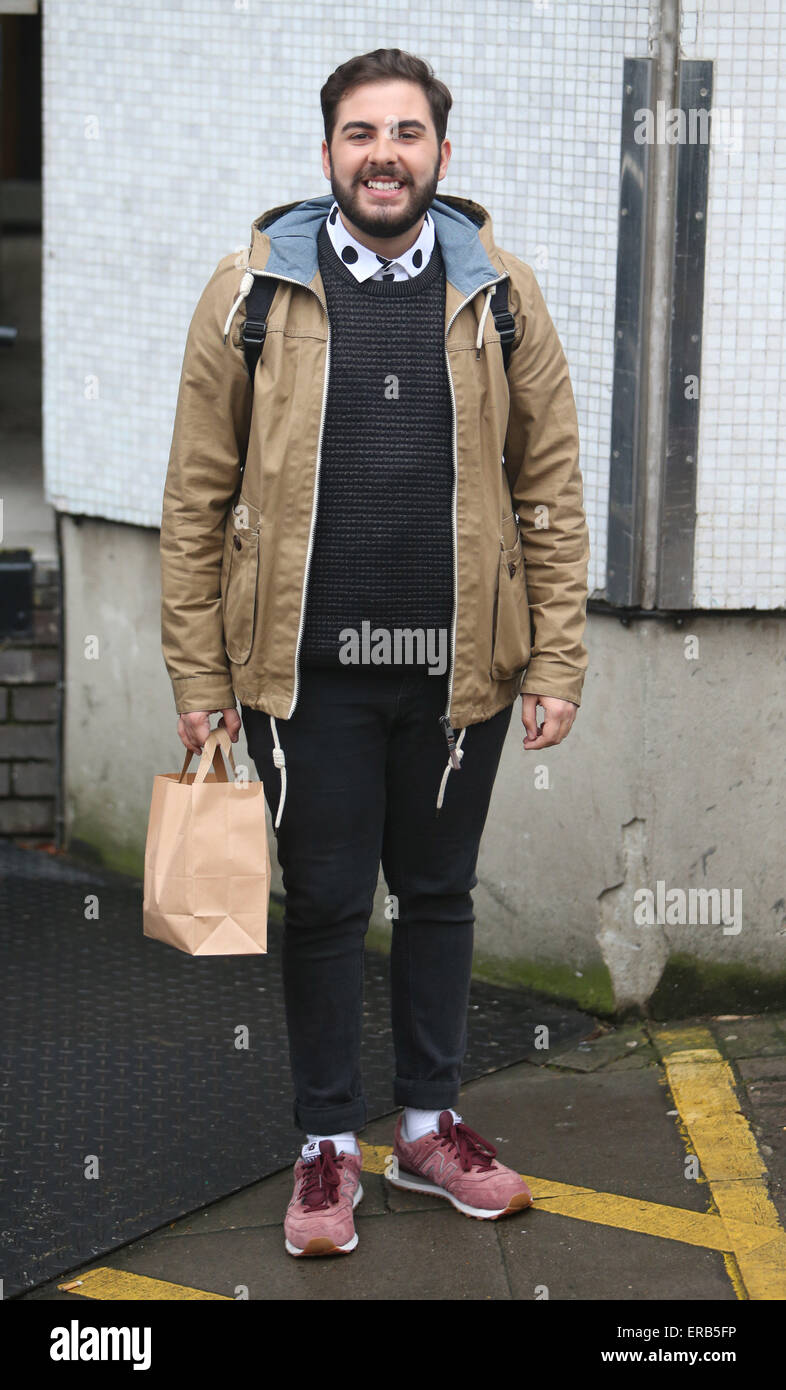 X Factor contestant Andrea Faustini outside the ITV Studios Featuring ...