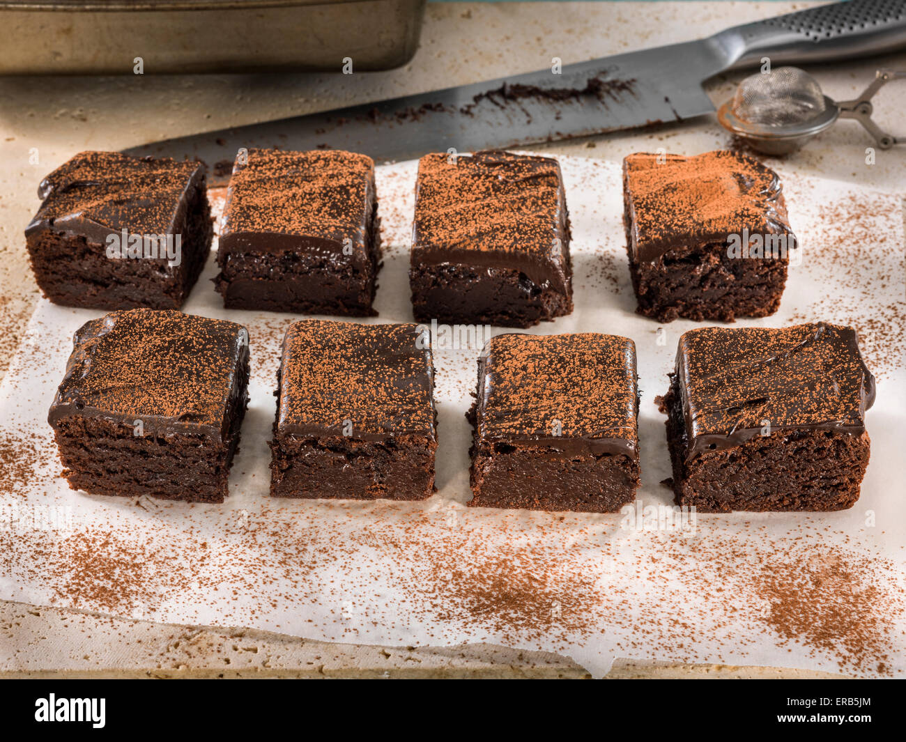 Tray of brownies hi-res stock photography and images - Alamy