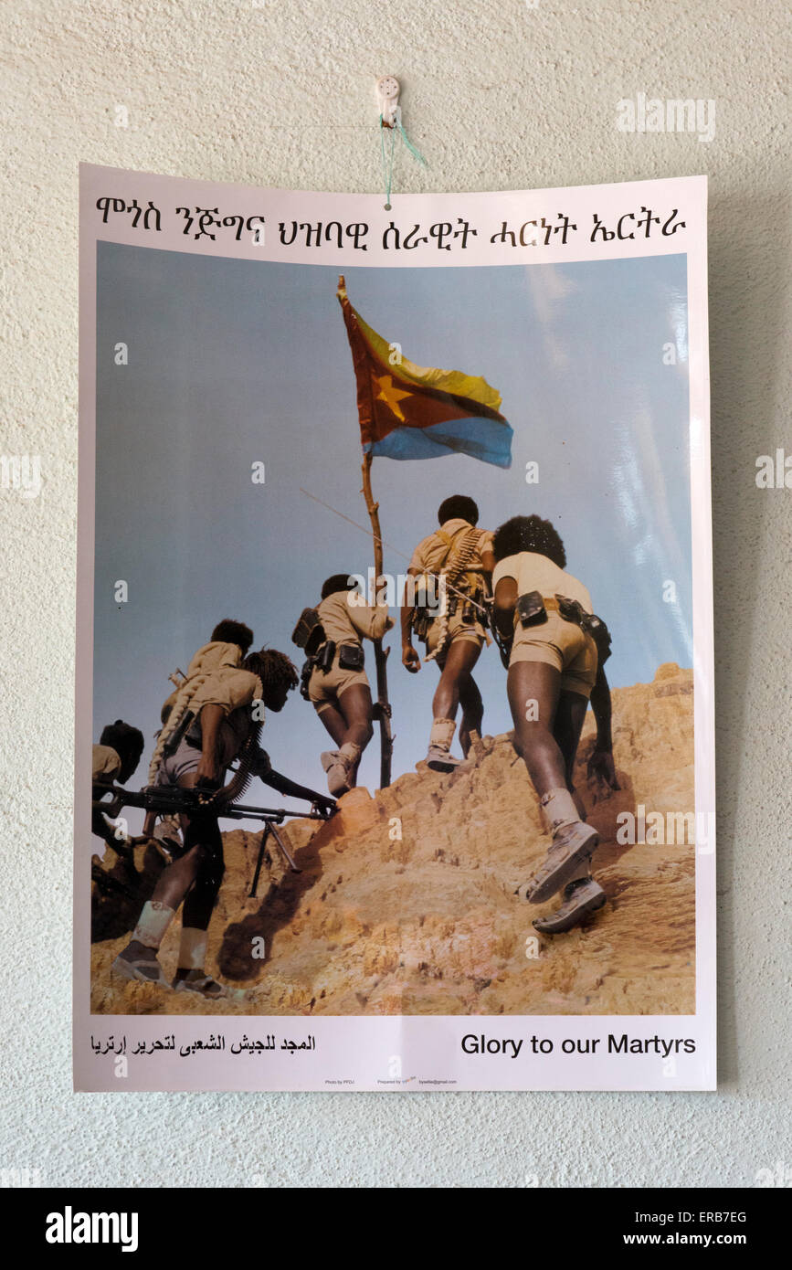 EPLF Propaganda Poster, Asmara Stock Photo - Alamy