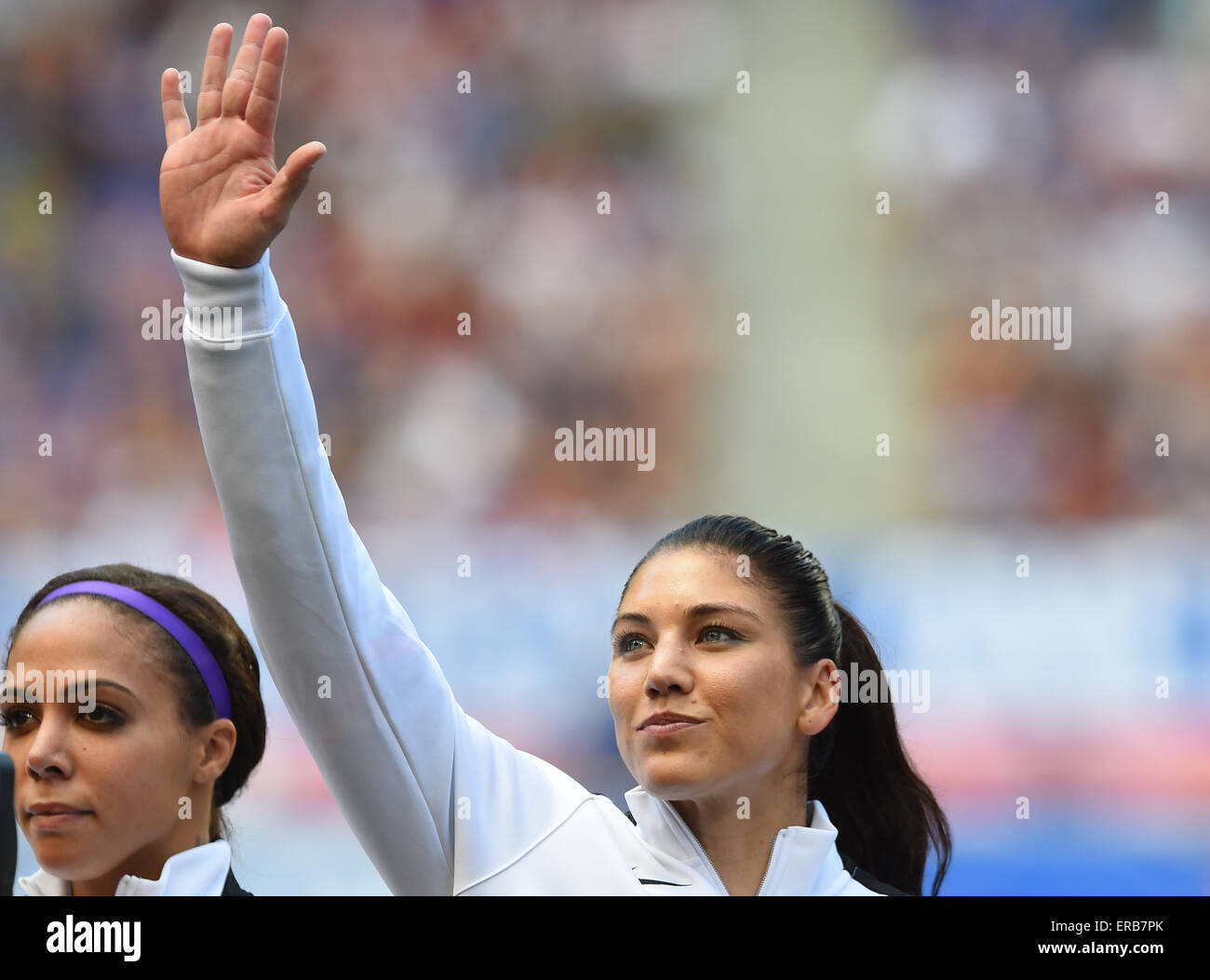 Harrison, New Jersey, USA. 30th May, 2015. United States goalie Hope ...