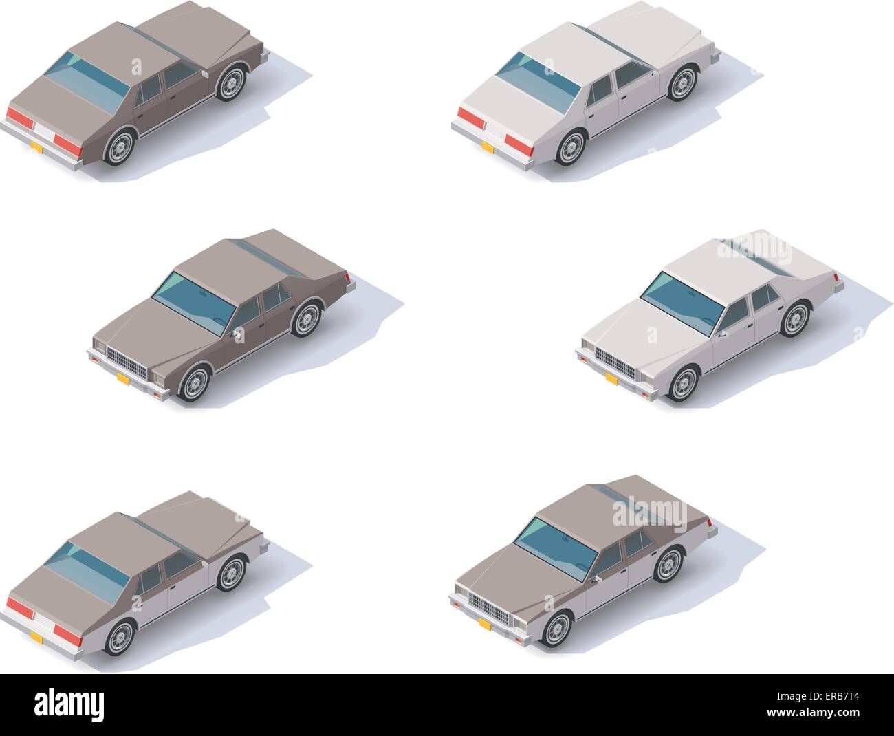 Vector isometric cars Stock Vector Image & Art - Alamy