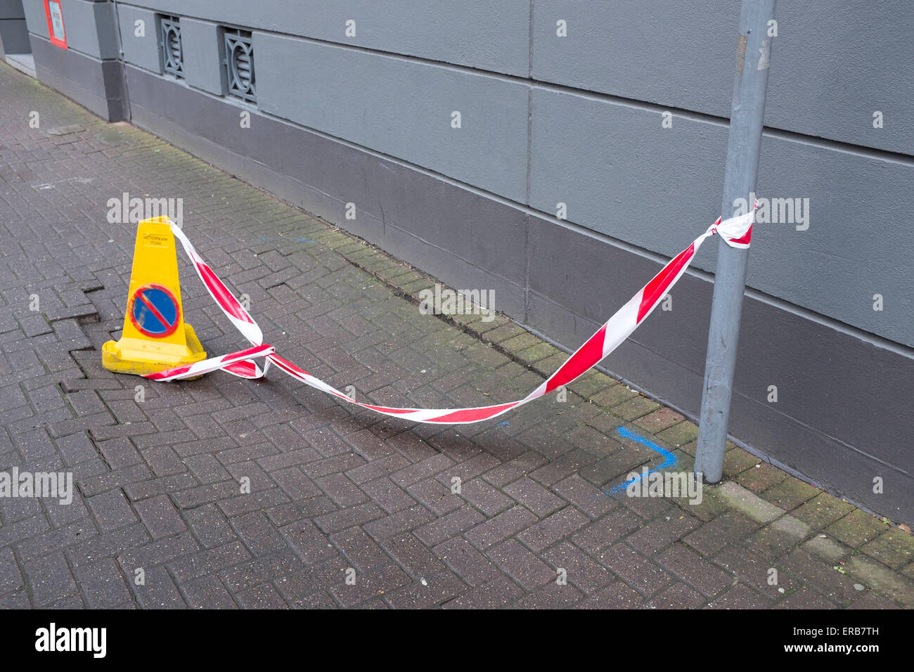 Police cone hi-res stock photography and images - Alamy