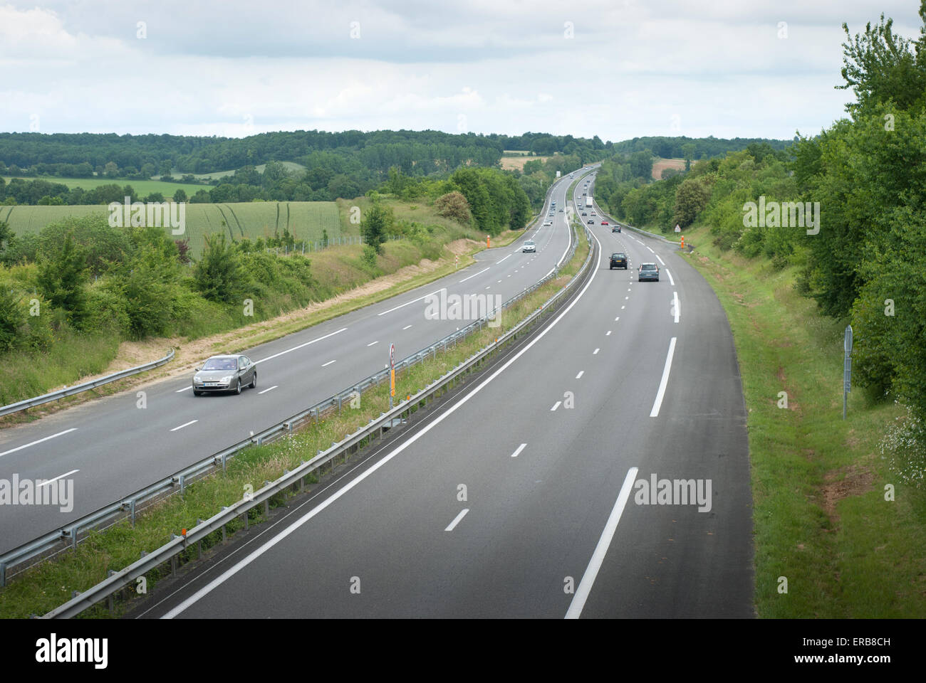 The A10 autoroute near Taillebourg, Charente Maritime France Stock ...