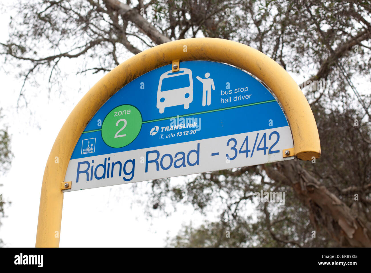 Bus stop in Brisbane, Australia Stock Photo - Alamy