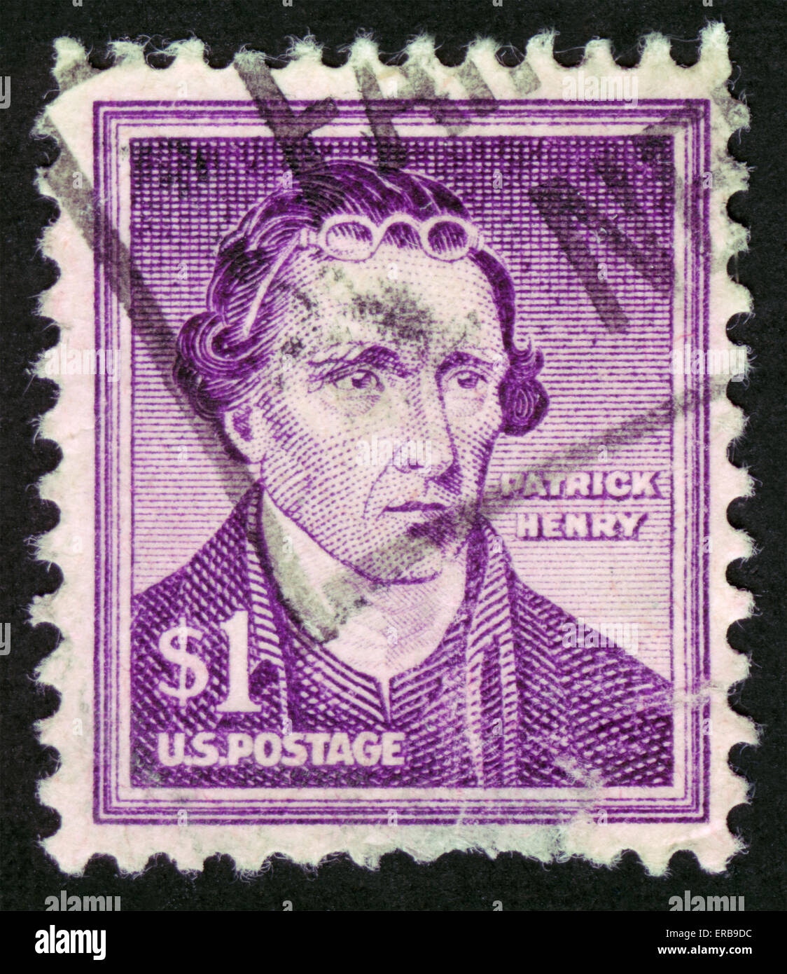 US, postage, stamp,Patrick Henry Stock Photo - Alamy