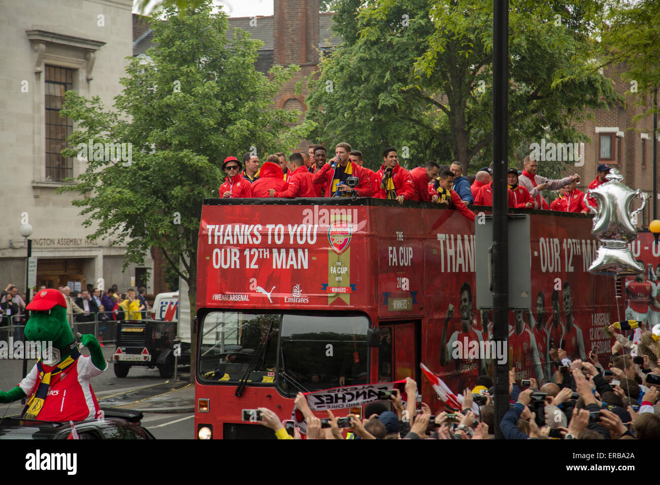 Arsenal victory parade hi-res stock photography and images - Alamy