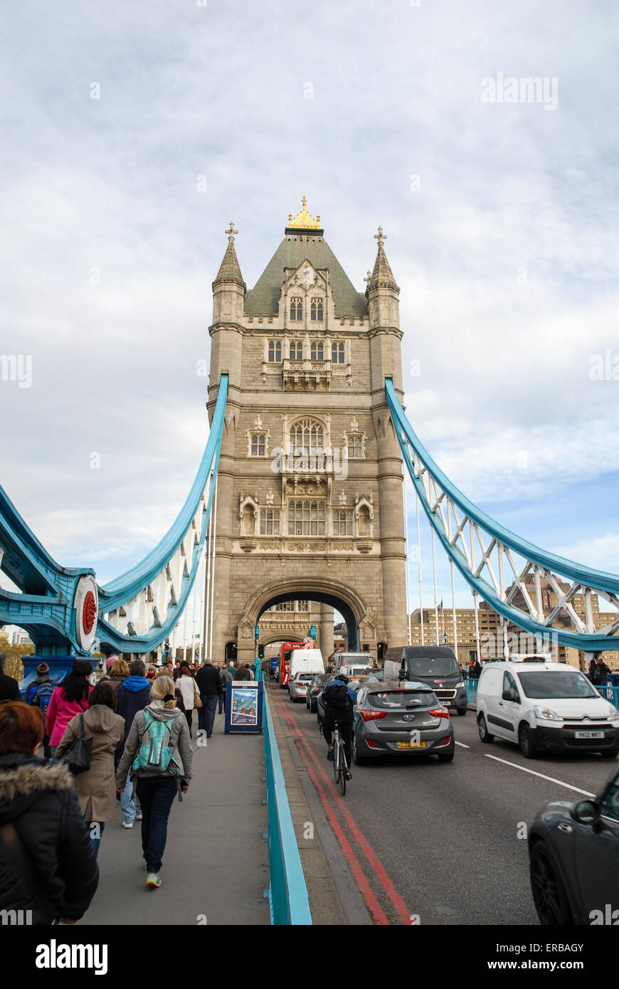 view to Tower Bridge, London, UK Stock Photo - Alamy
