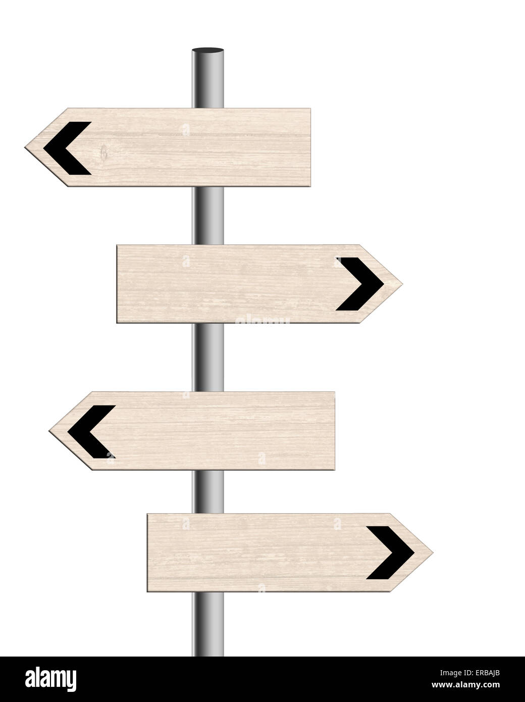 General purpose signs, directions. Blank for your info. Isolated on ...