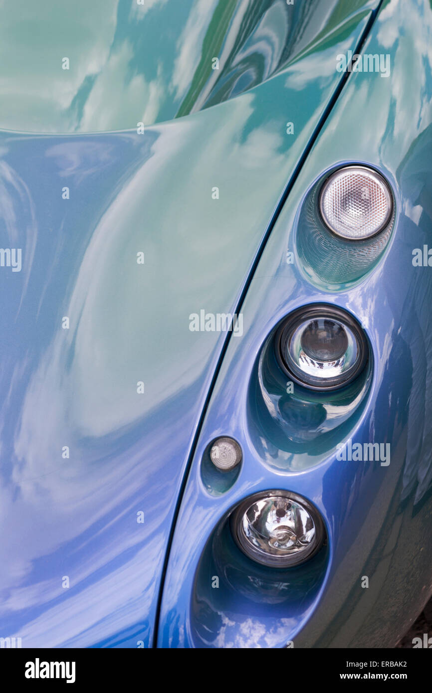 TVR Tuscan sports car lights detail Stock Photo - Alamy