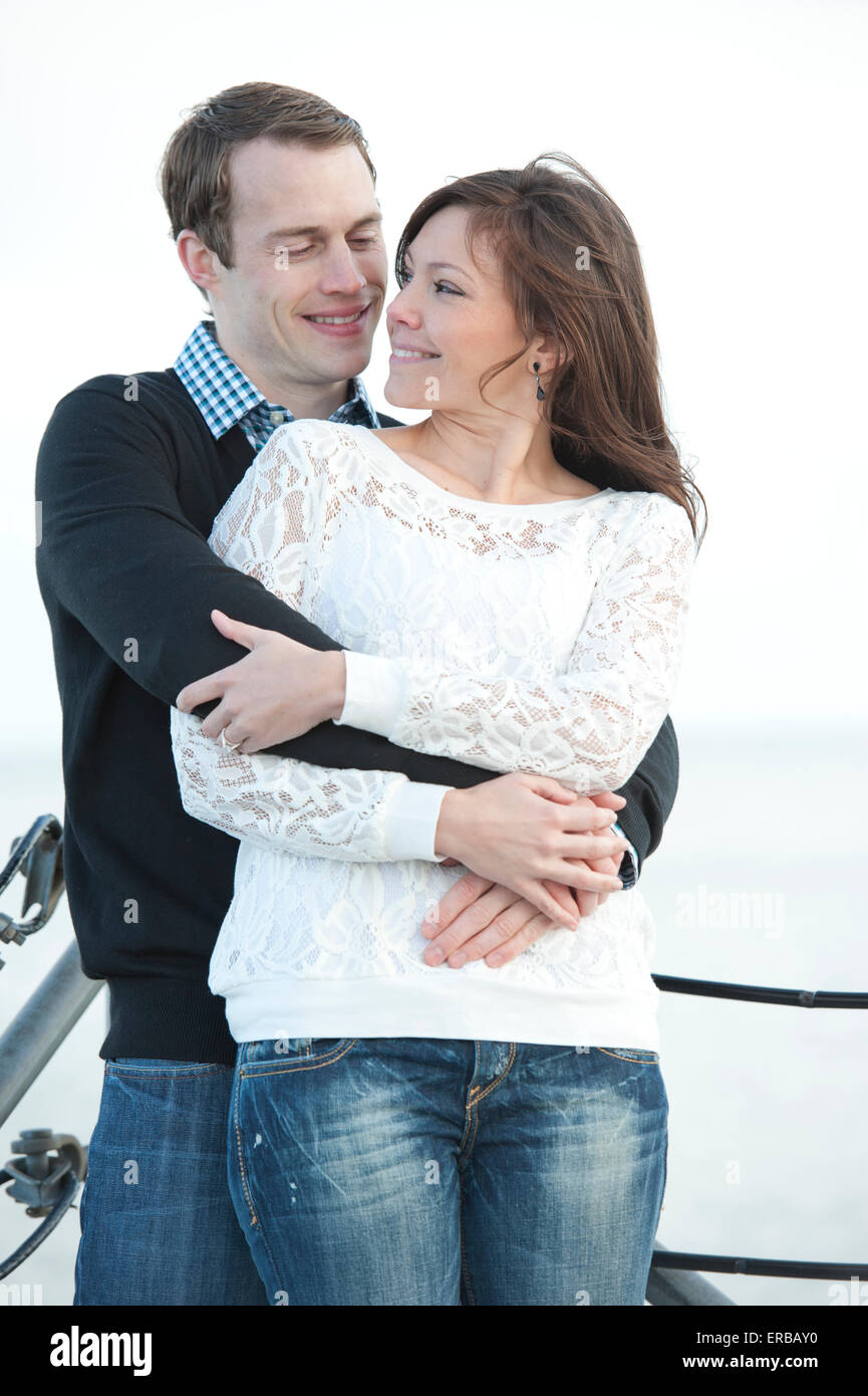 Happy Young Couple Stock Photo - Alamy