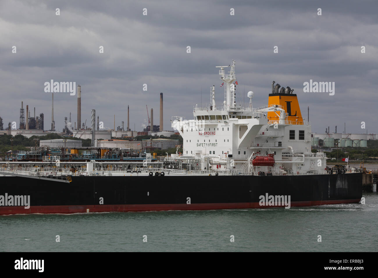 Captain John Oil tanker ship pictured at Fawley Refinery near ...