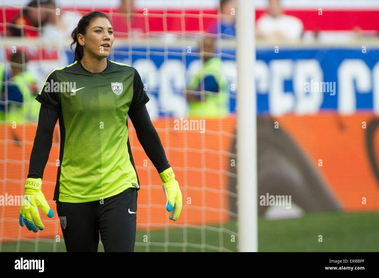 May 30, 2015: USA Women's National Team goalkeeper Hope Solo (1) stands ...