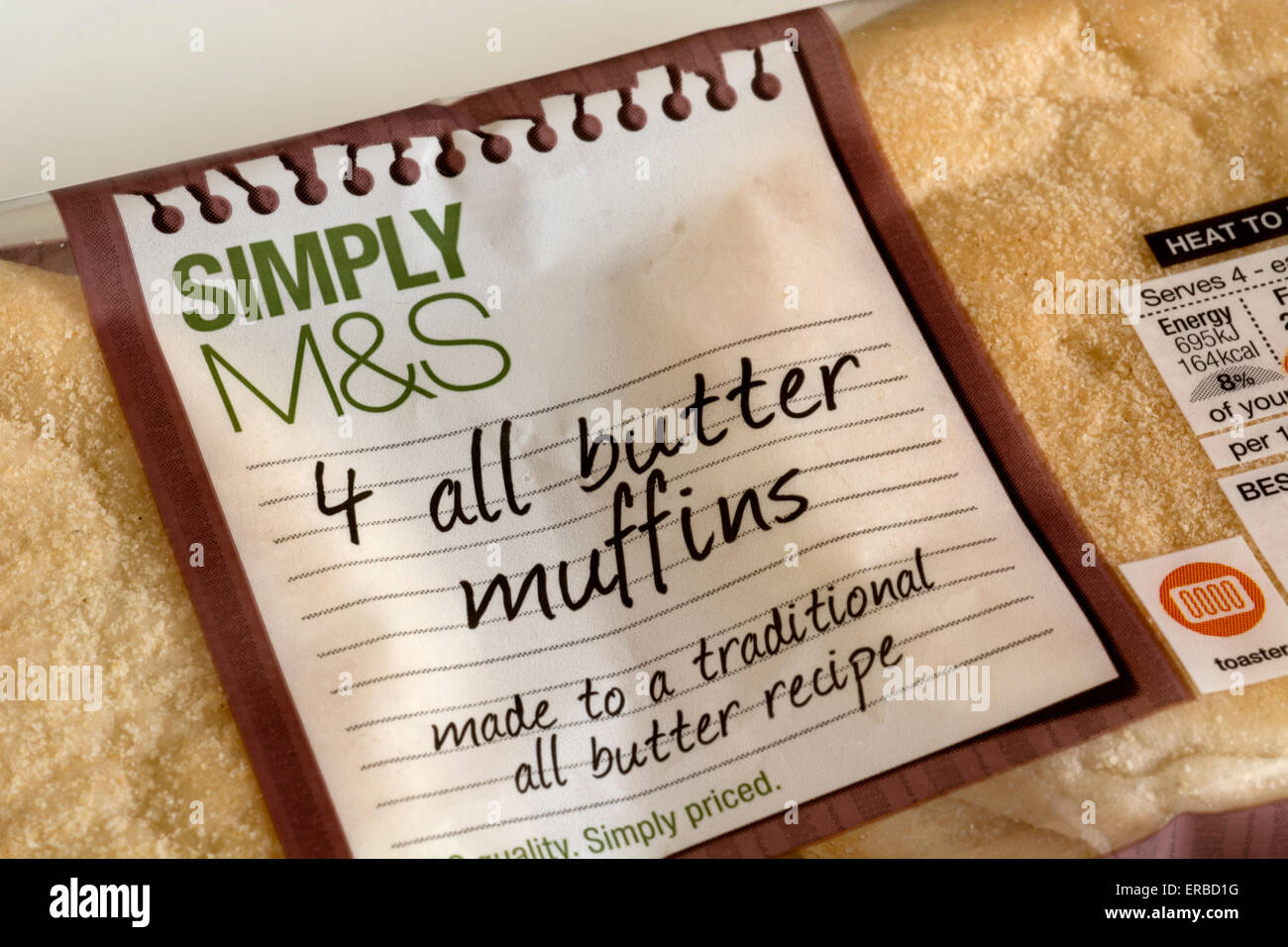 Simply M&S all butter muffins Stock Photo - Alamy