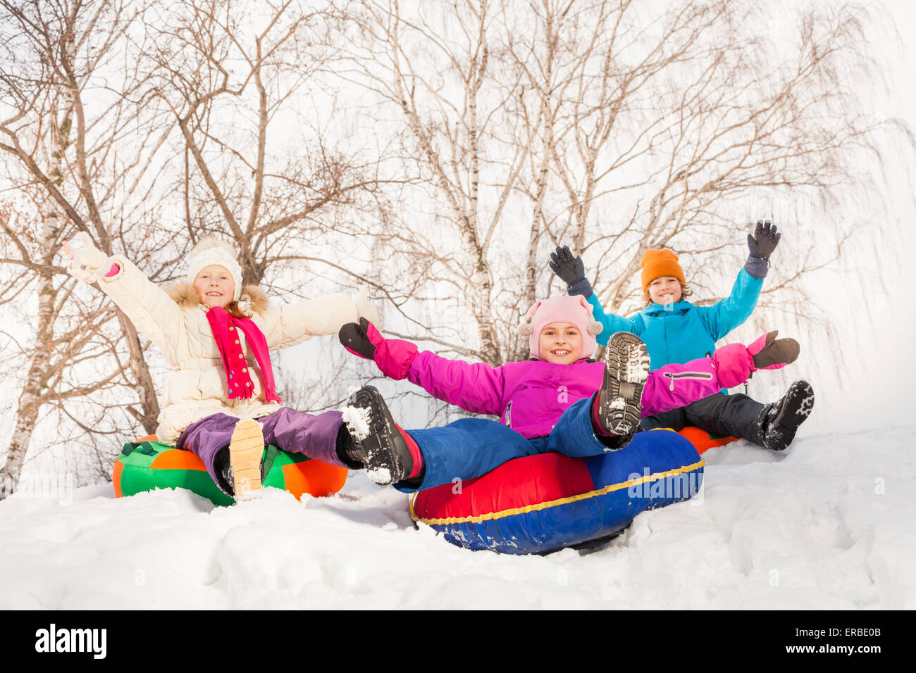 Children sliding hi-res stock photography and images - Alamy