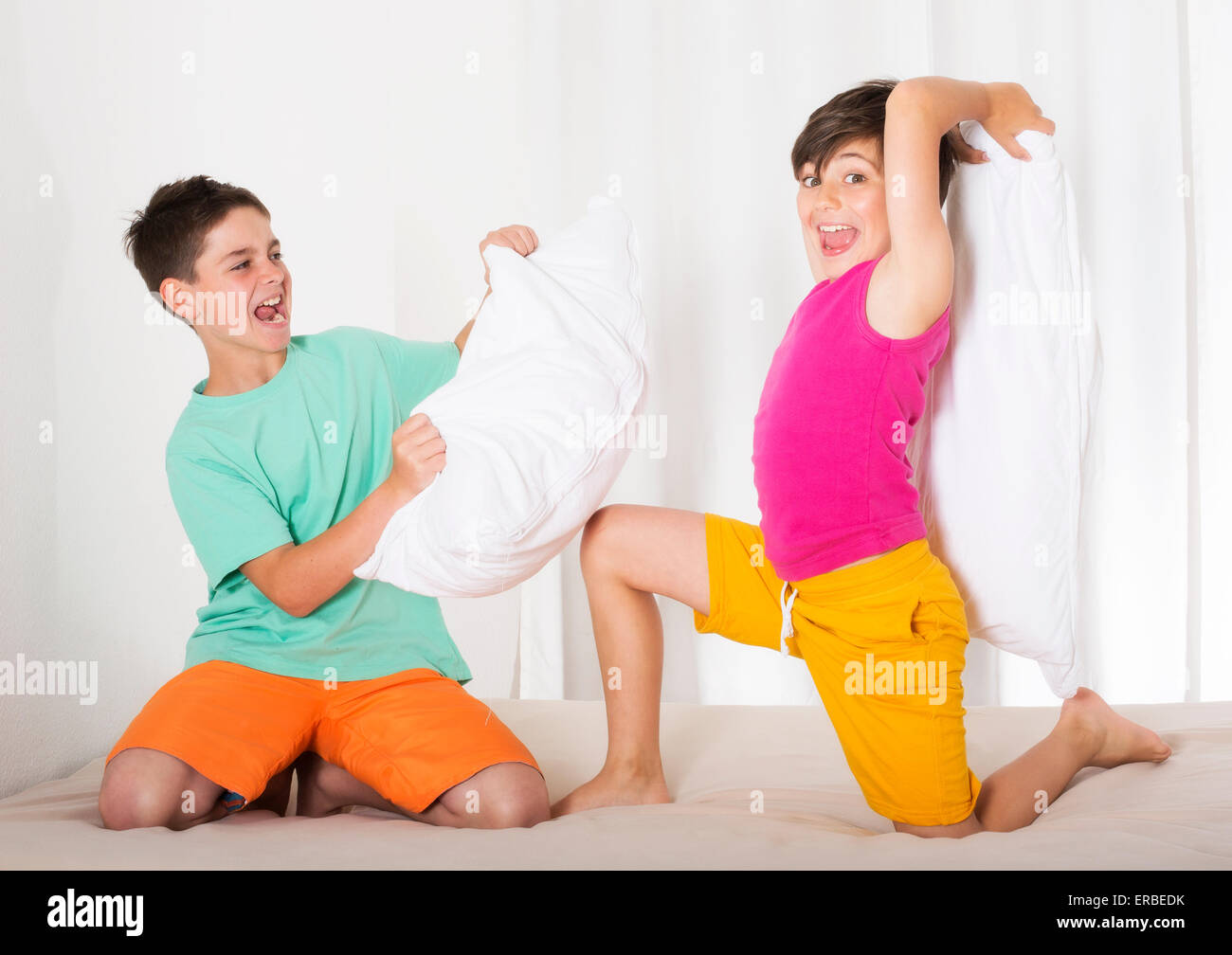 Laughing fighting hi-res stock photography and images - Alamy