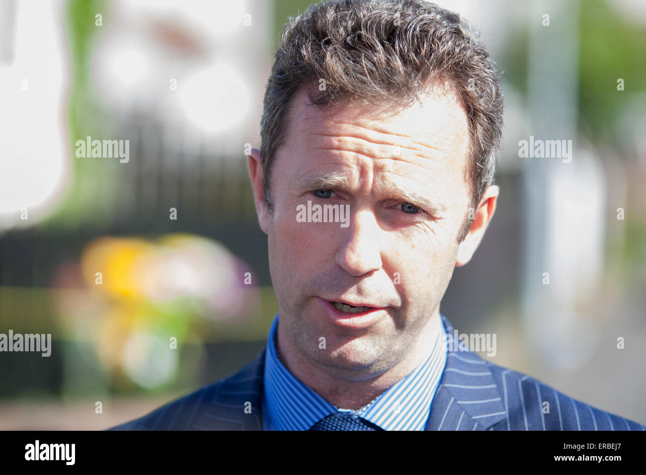 Belfast, UK. 31st May, 2015. Detective Chief Inspector John McVea from ...