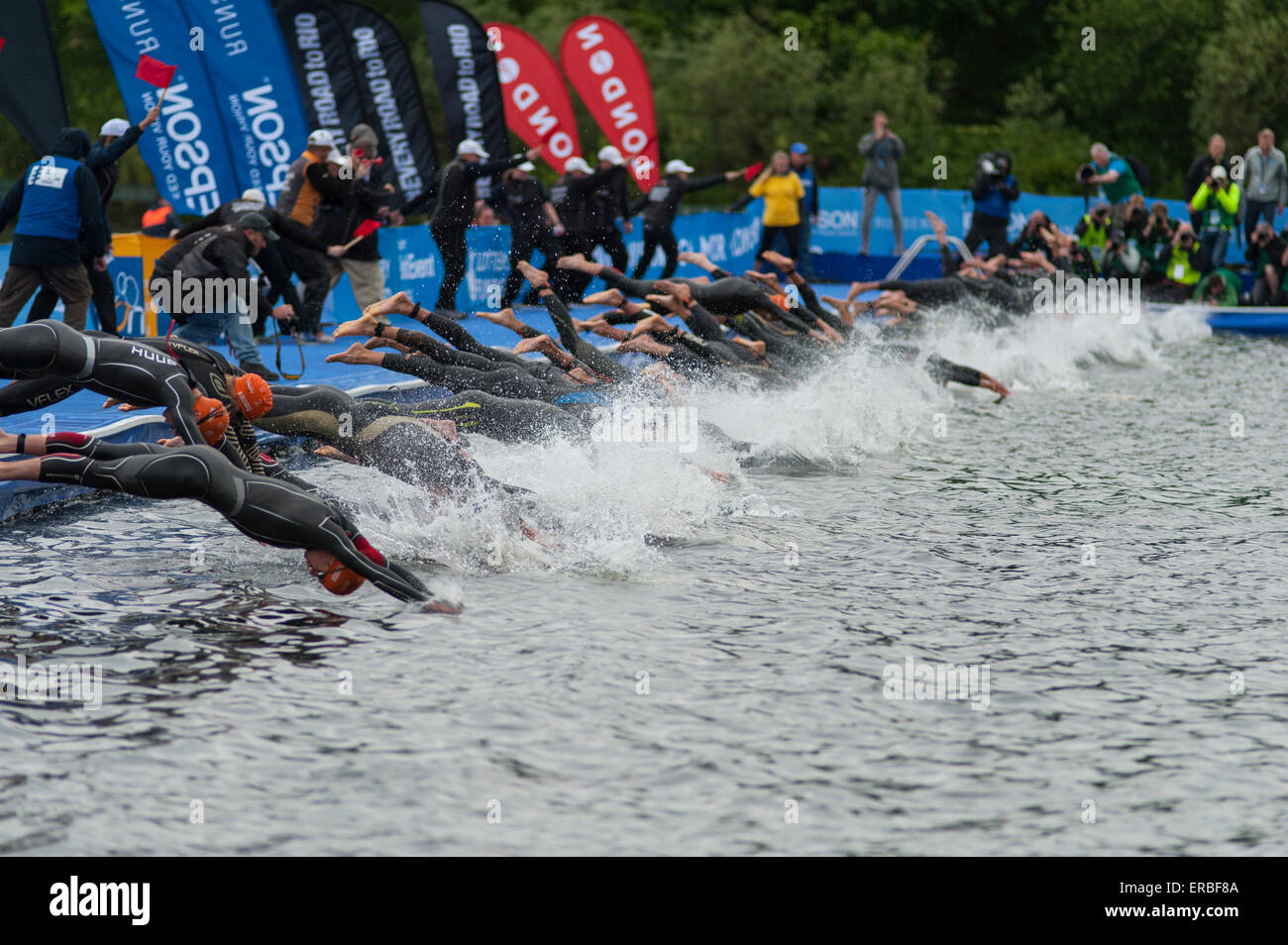 Hyde Park, London, UK. 31st May, 2015. Part of the ITU World Triathlon ...