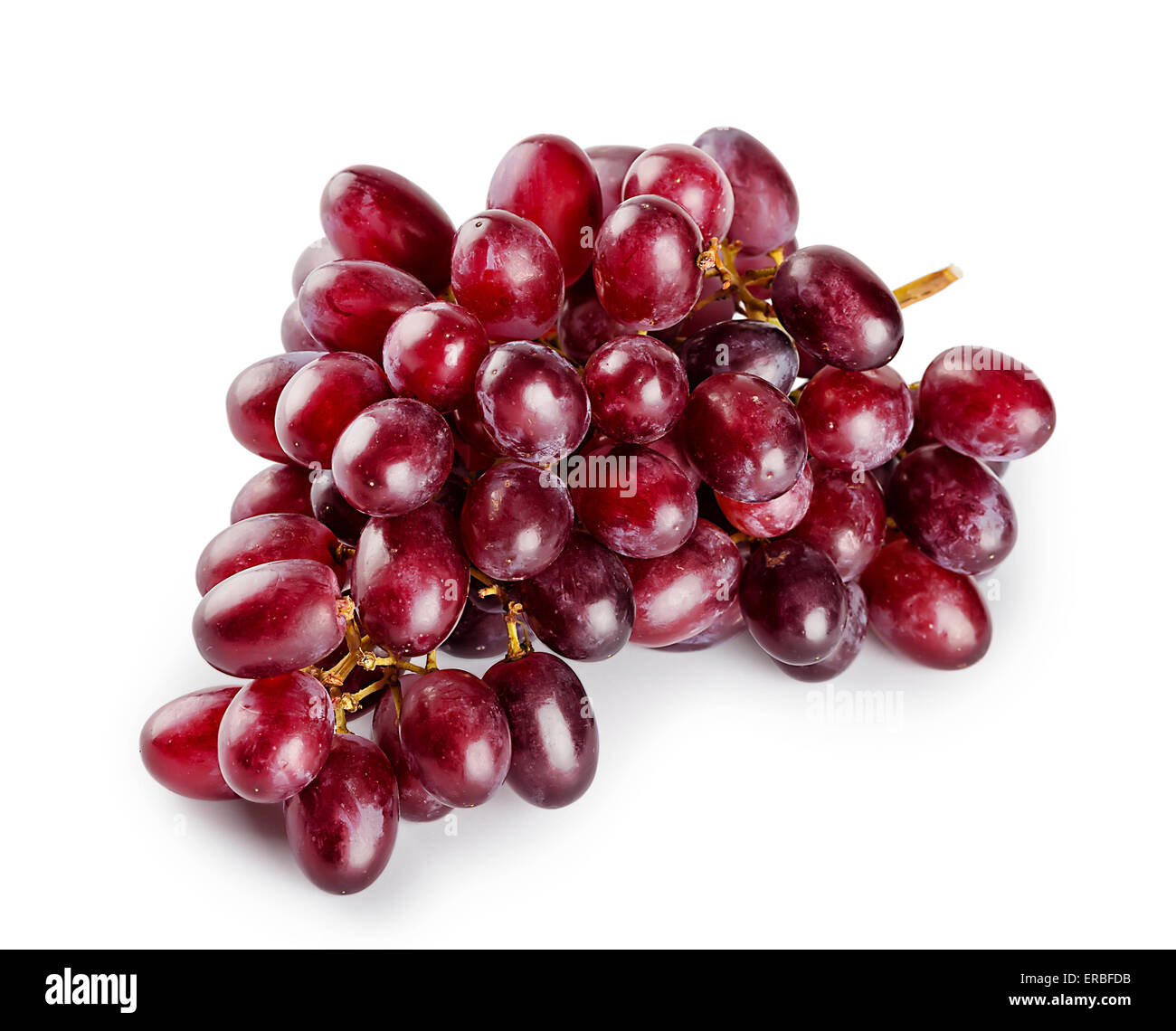 Bunch of red grapes isolated on a white background Stock Photo - Alamy