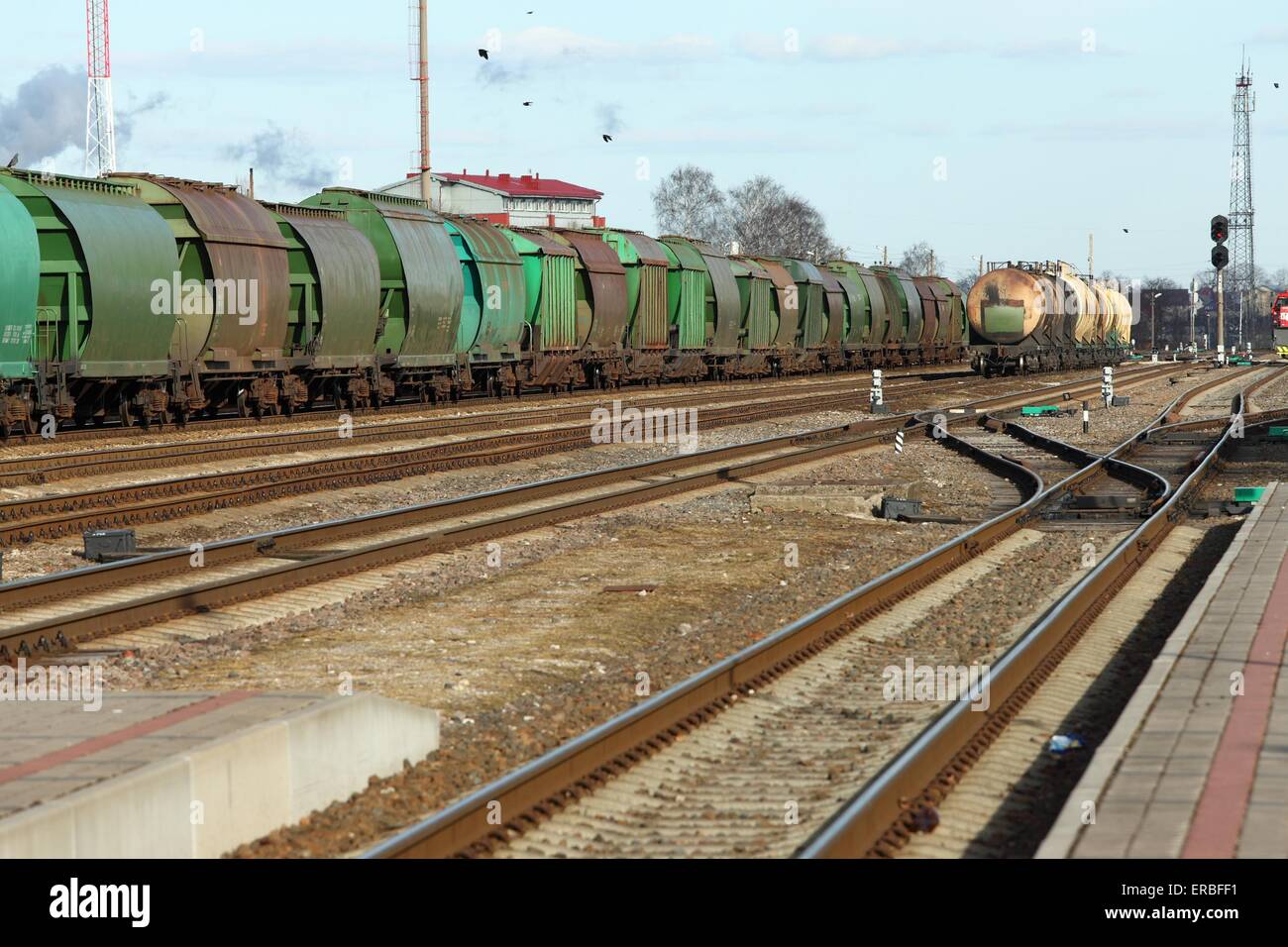Freight train carriage hi-res stock photography and images - Alamy