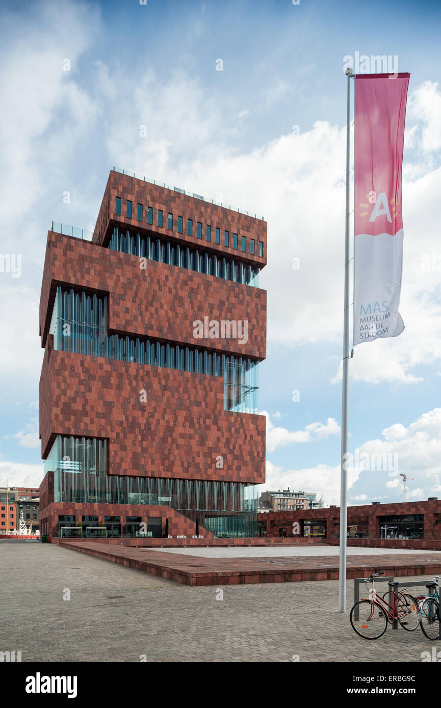 Belgium, Antwerp, MAS, flag Stock Photo - Alamy