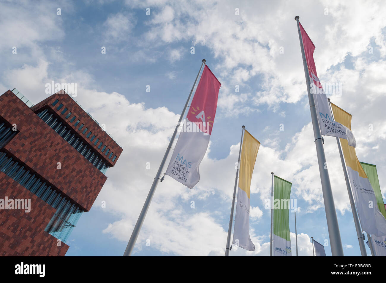 Belgium, Antwerp, MAS, flag Stock Photo - Alamy