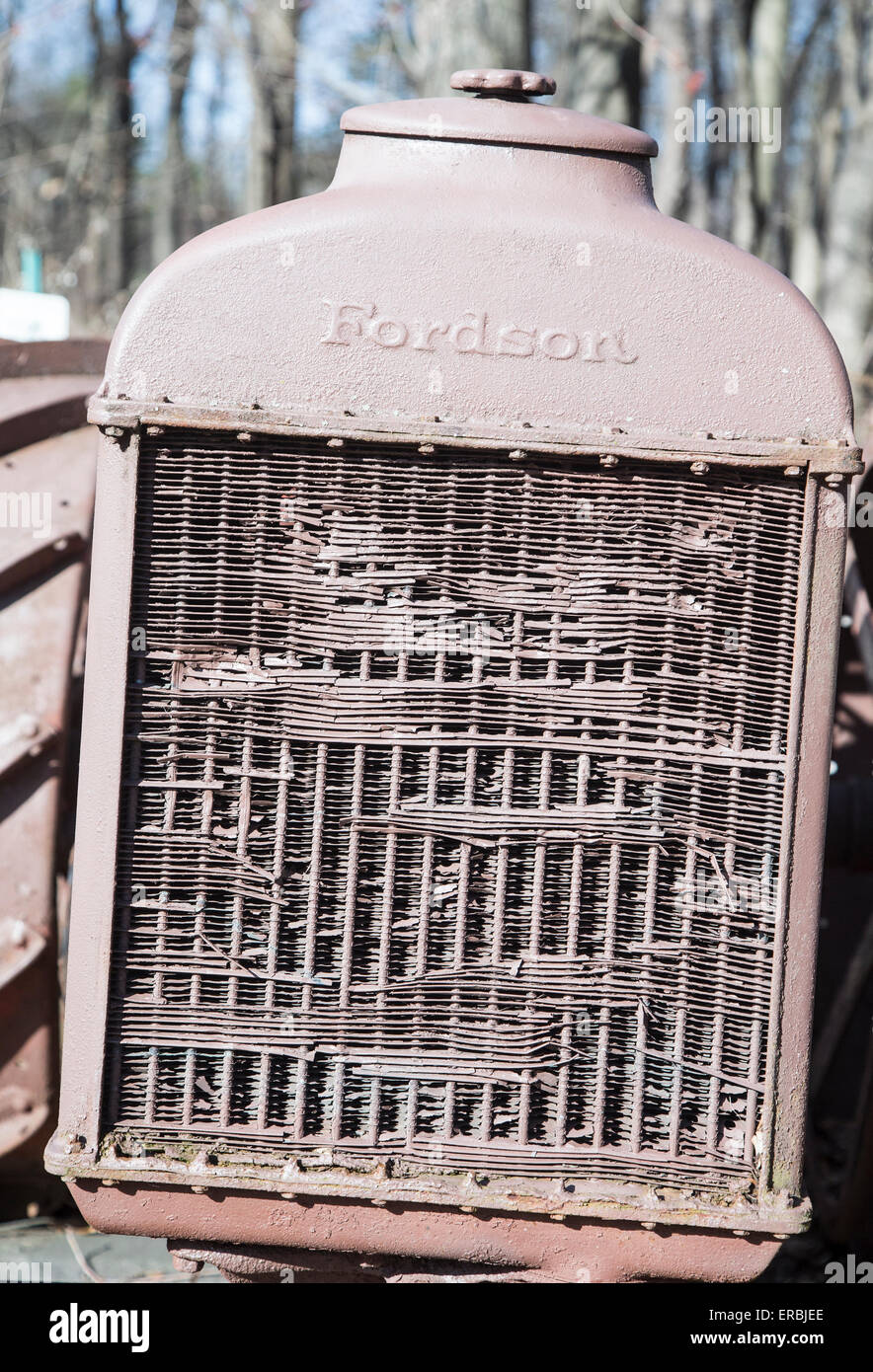 Radiator on an old tractor Stock Photo - Alamy
