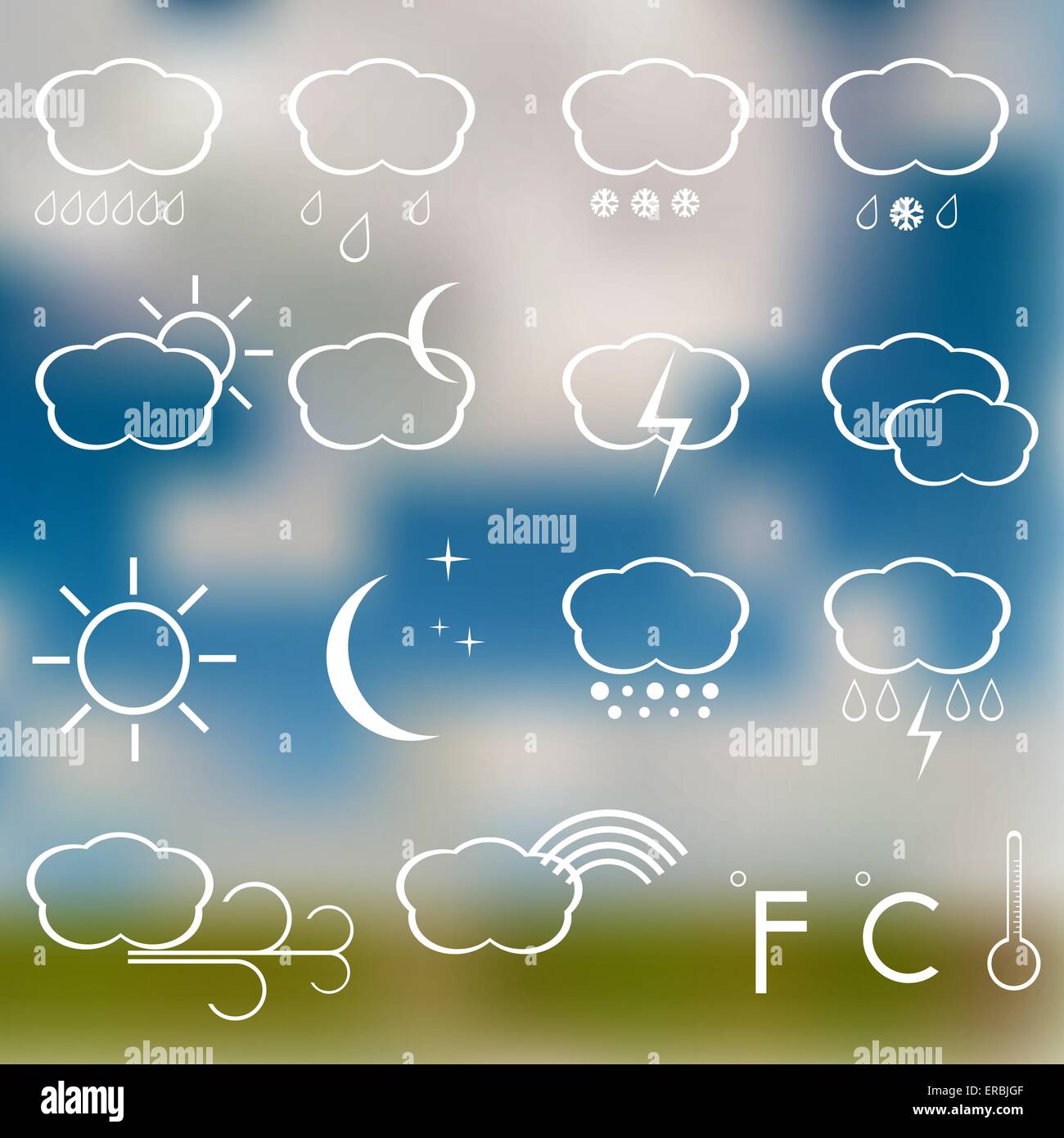 Blurred climate Stock Vector Images - Alamy