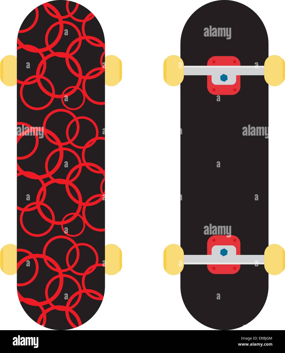 Skating on a white background. Vector illustration Stock Vector Image ...
