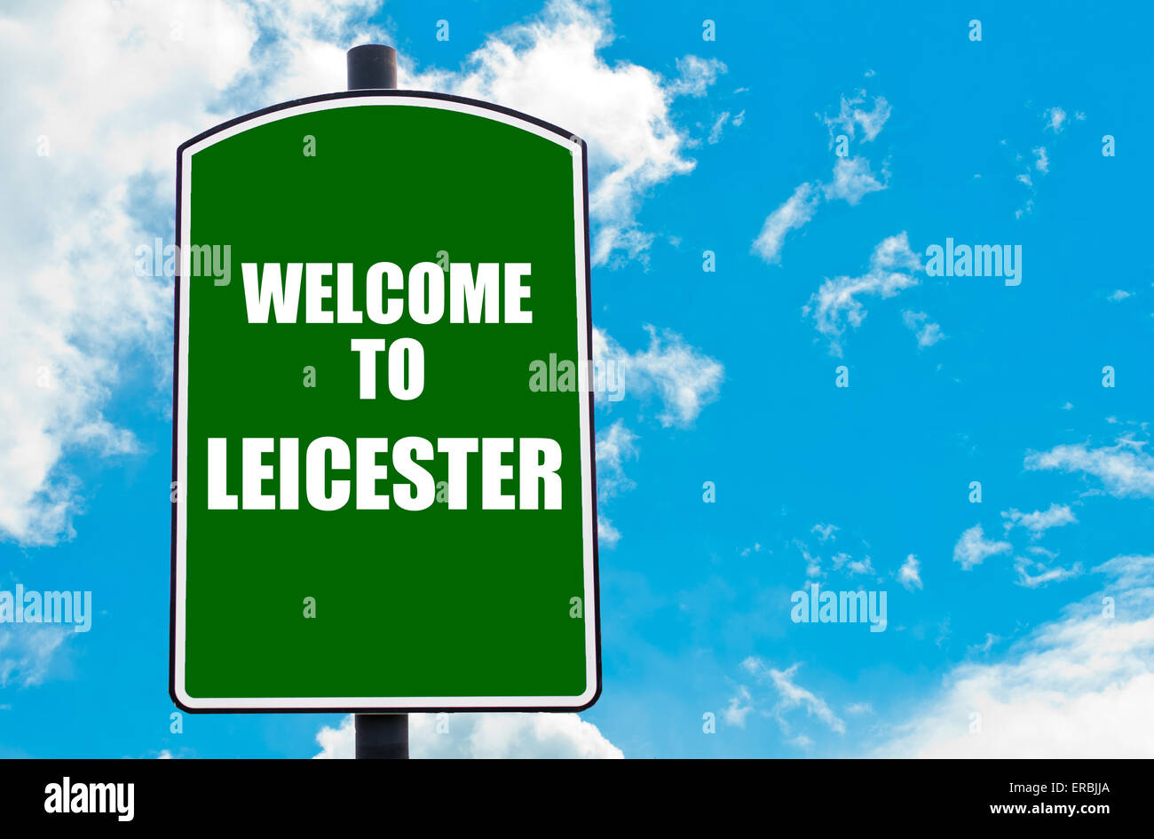 Leicester road sign hi-res stock photography and images - Alamy